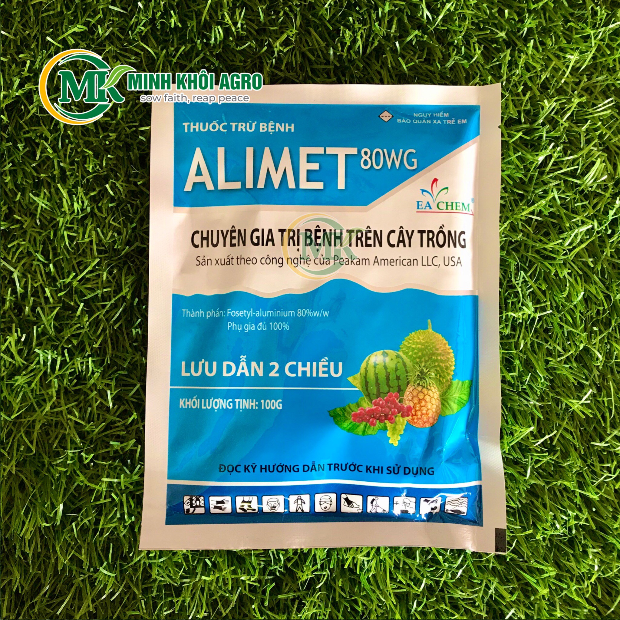 Thuốc trừ bệnh Alimet 80WG - Gói 100g - Minh Khôi Agro