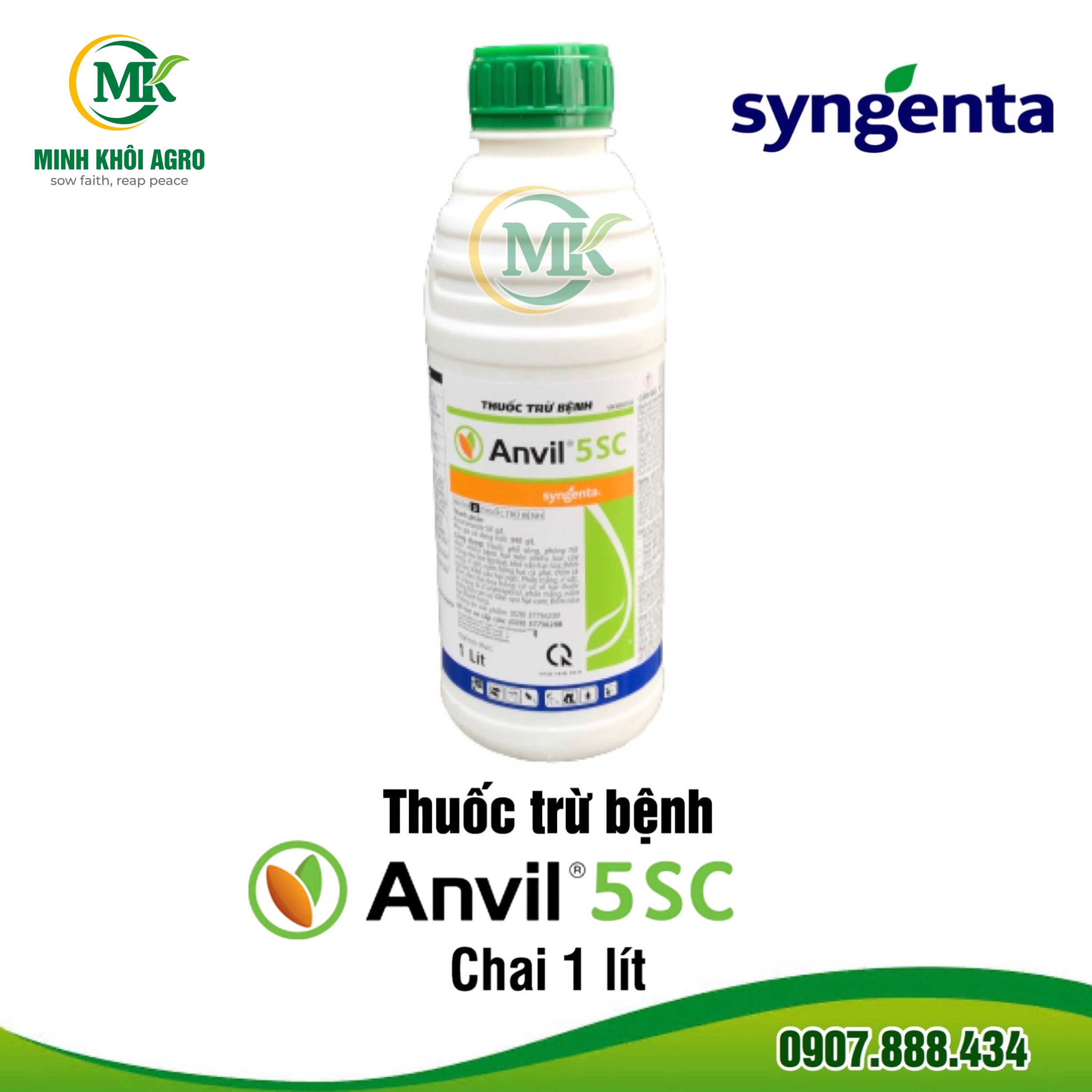 Thuốc trừ bệnh Anvil 5SC (chính hãng Syngenta) - Chai 1 lít - Minh Khôi ...