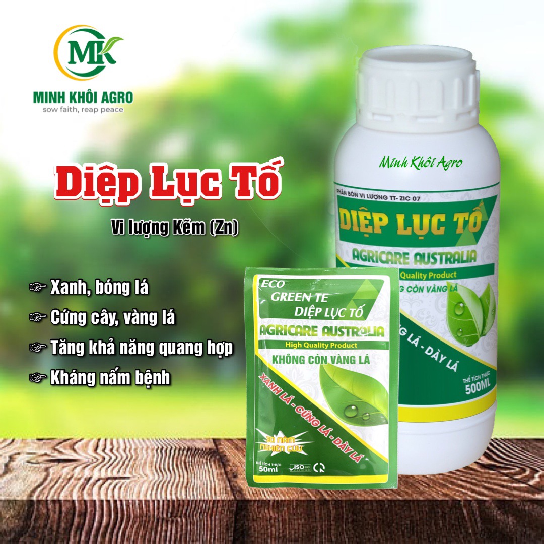 Phân bón lá DIỆP LỤC TỐ - Chai 500ml - Minh Khôi Agro