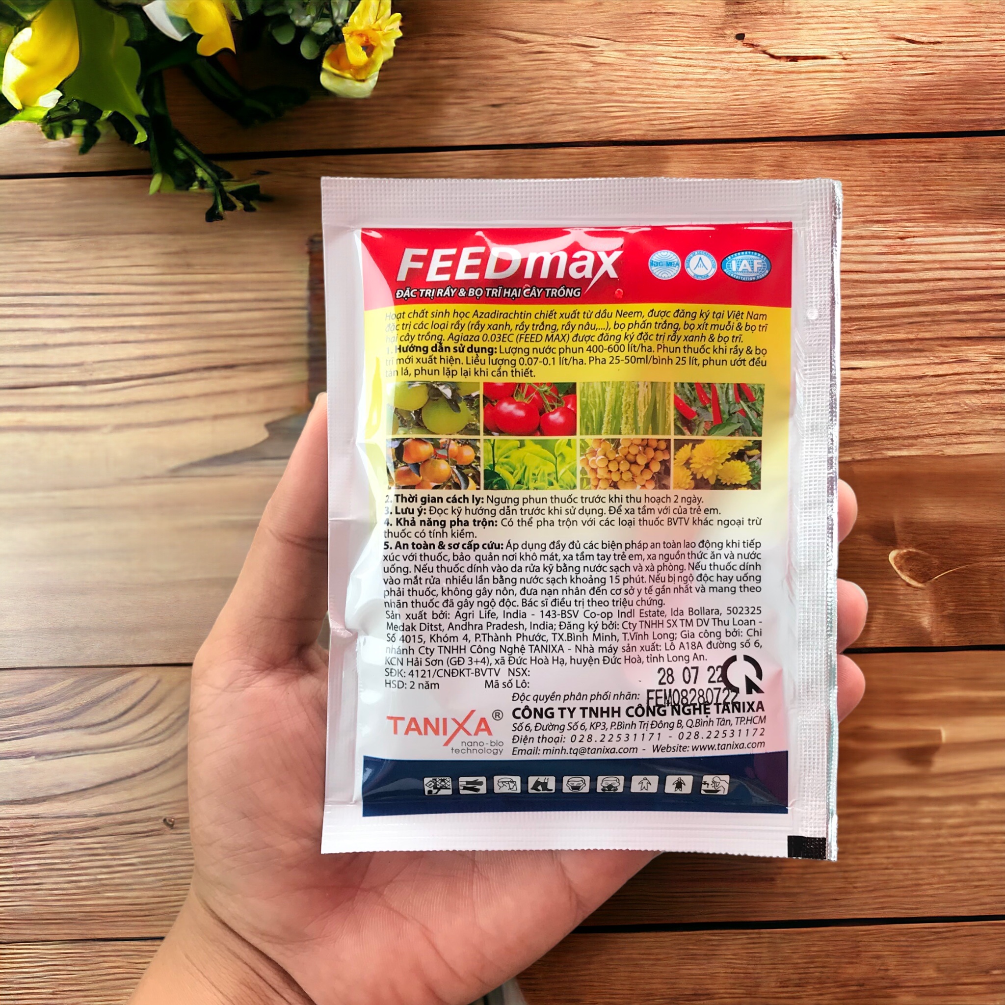 Thuốc trừ sâu sinh học Agiaza FeedMax 0.03EC - Gói 50ml - Minh Khôi Agro