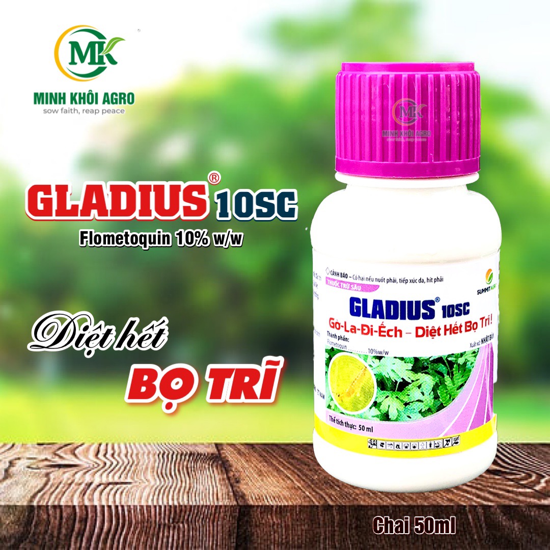Thuốc đặc trị bọ trĩ Gladius 10SC - Chai 50ml - Minh Khôi Agro