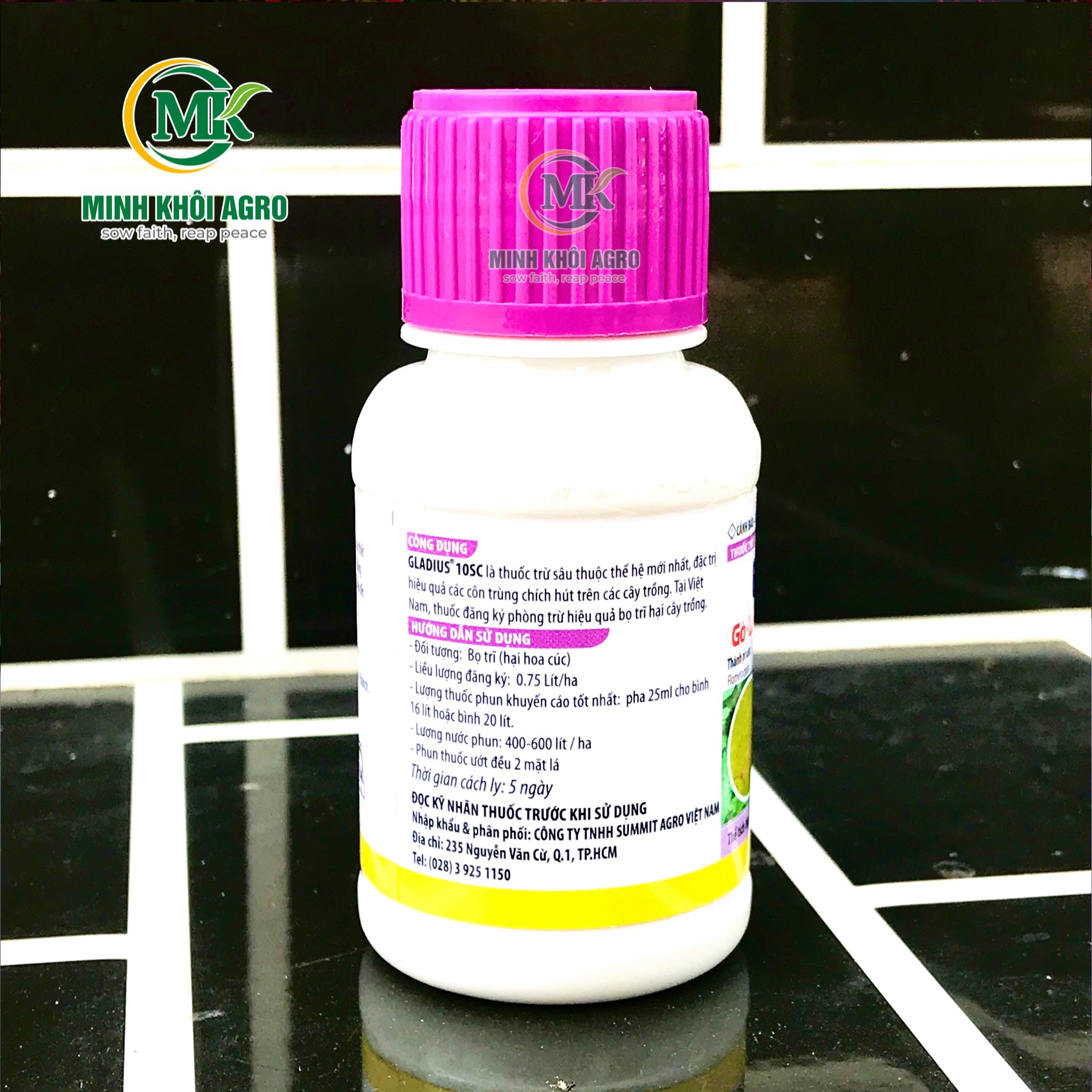 Thuốc đặc trị bọ trĩ Gladius 10SC - Chai 50ml - Minh Khôi Agro