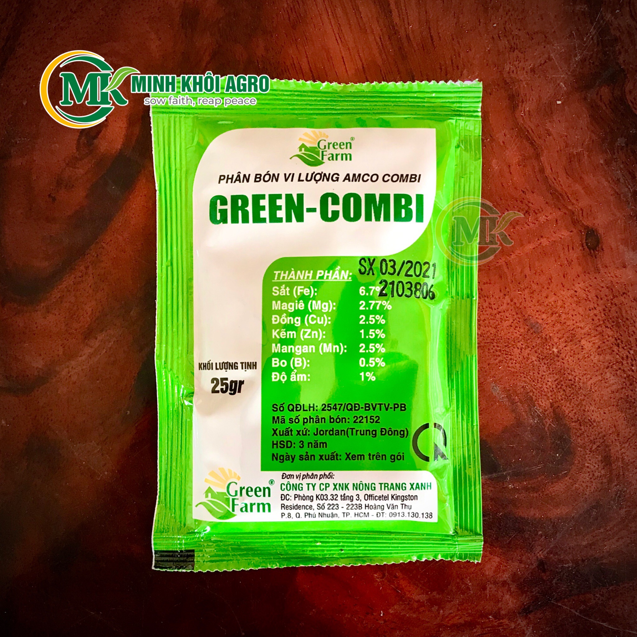 Phân bón vi lượng Green Combi (Gói 25g) - Nhập khẩu từ Jordan - Minh ...