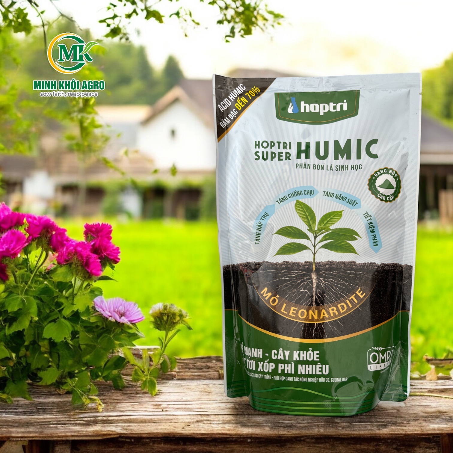 Super Humic Hợp Trí - Gói 1kg - Minh Khôi Agro