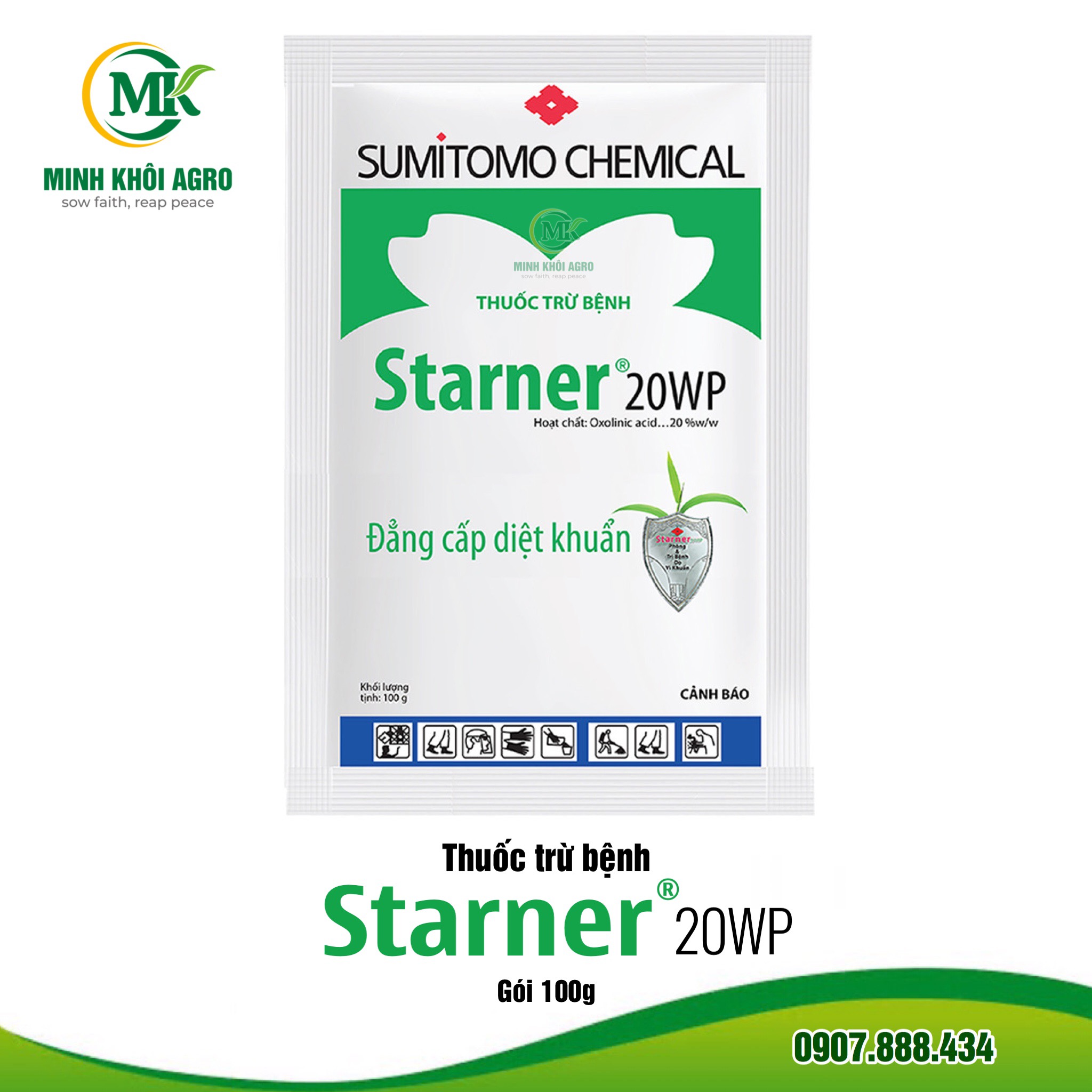 Thuốc trừ bệnh Starner 20WP - Gói 100g - Minh Khôi Agro