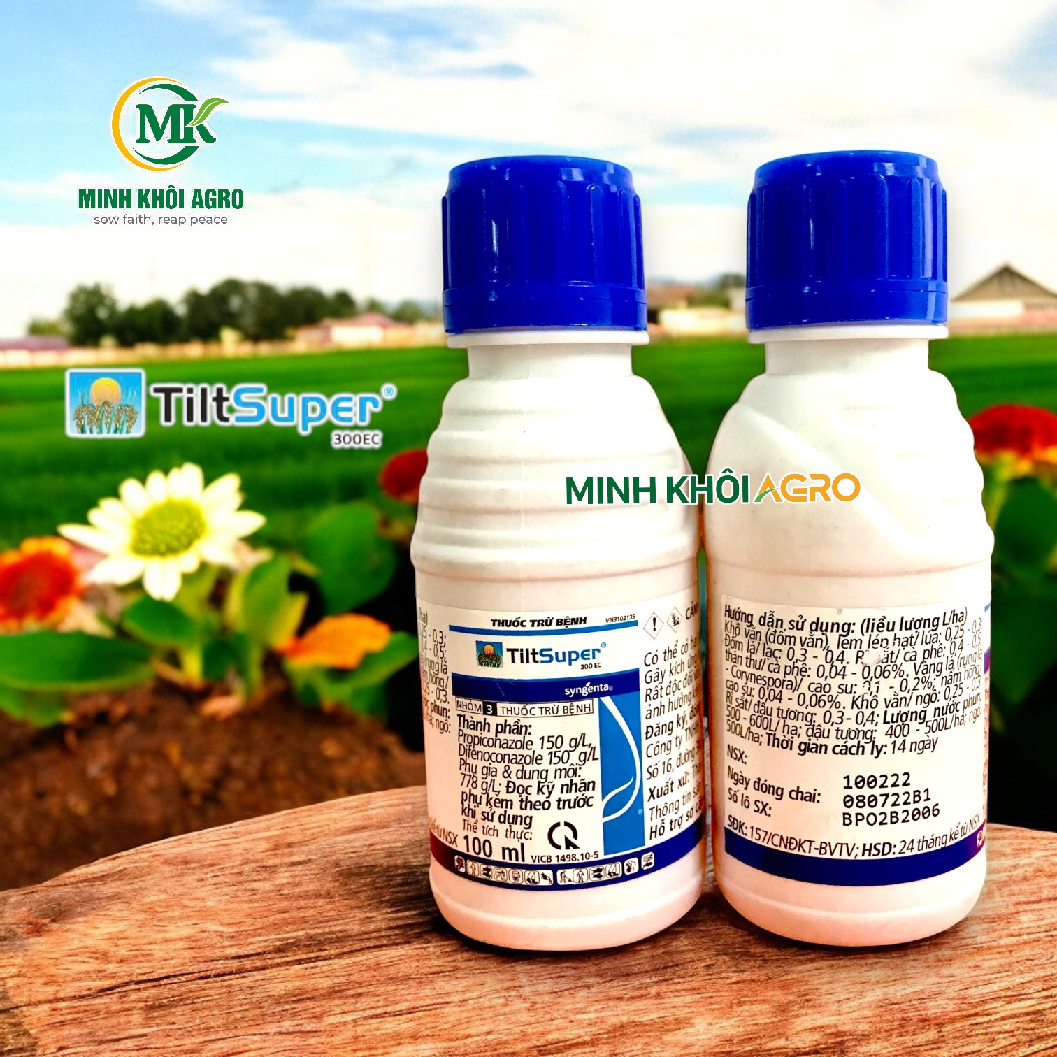 Thuốc trừ bệnh Tilt Super 300EC - Chai 100ml - Minh Khôi Agro