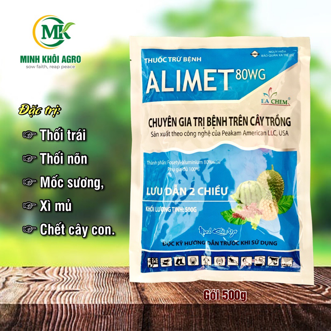 Thuốc trừ bệnh Alimet 80WG - Gói 500g - Minh Khôi Agro