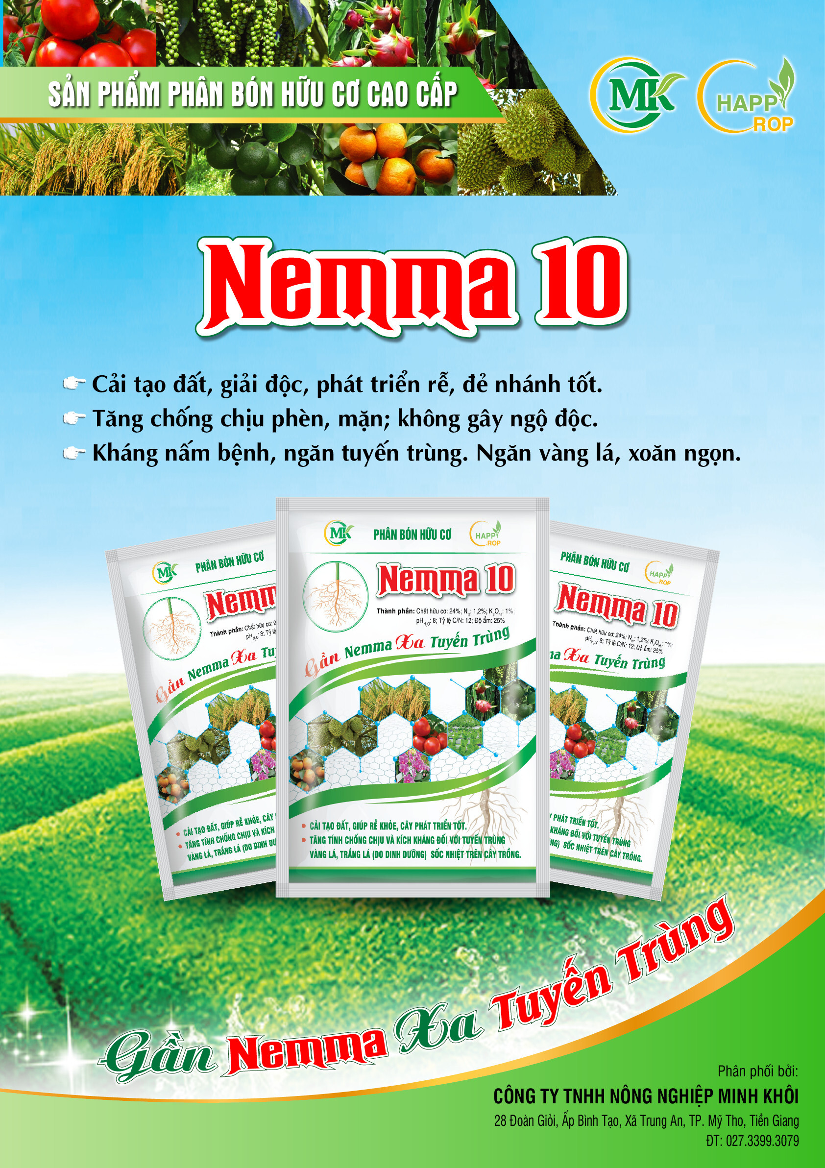 Phân bón hữu cơ Nemma 10 - Sản phẩm Việt nâng tầm nông sản Việt. - Minh ...